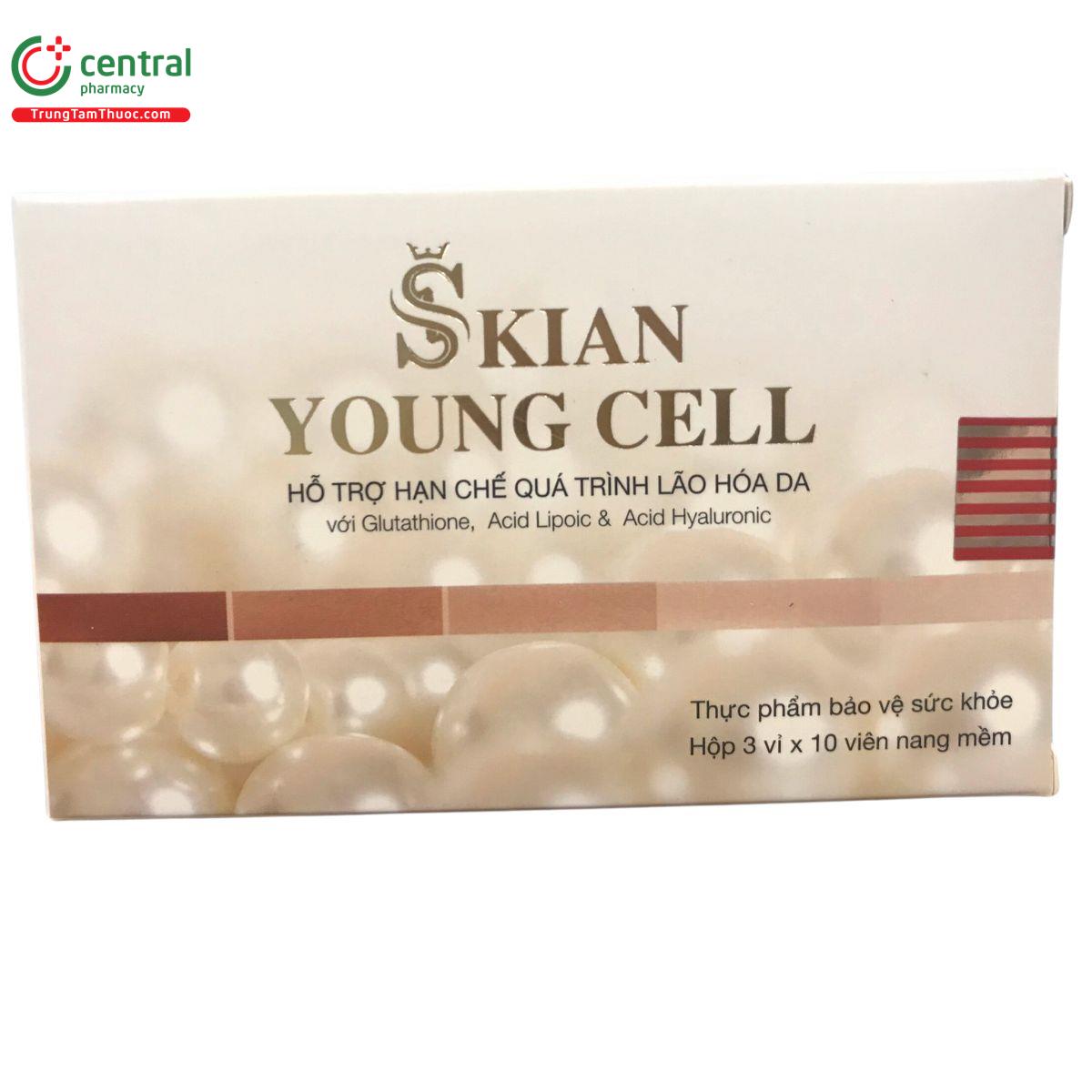 Thuốc Skian Young Cell - Giúp hạn chế quá trình lão hóa, làm đẹp da