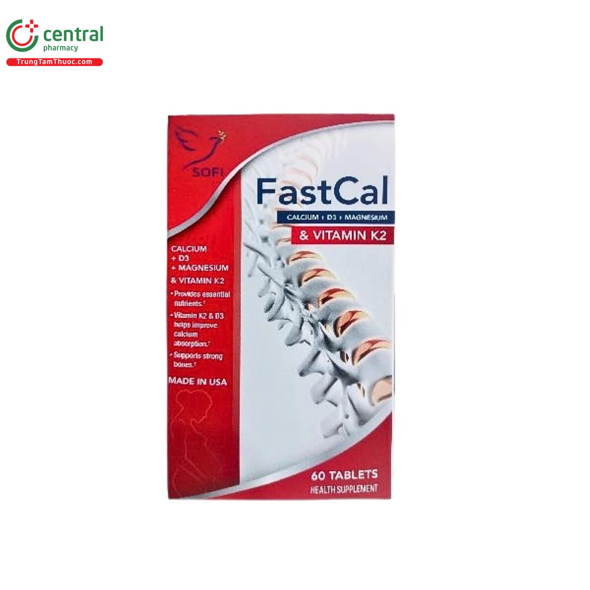 Sofi FastCal của giúp hệ xương và răng chắc khỏe, tăng hấp thu canxi