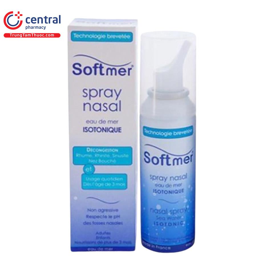 [CHÍNH HÃNG] Thuốc Softmer Spray Nasal 100ml: tác dụng, chỉ định