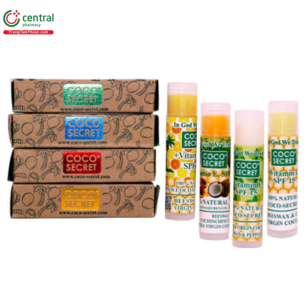 Son dưỡng Coco secret 5g dưỡng ẩm cho đôi môi khô, nứt nẻ, thiếu nước
