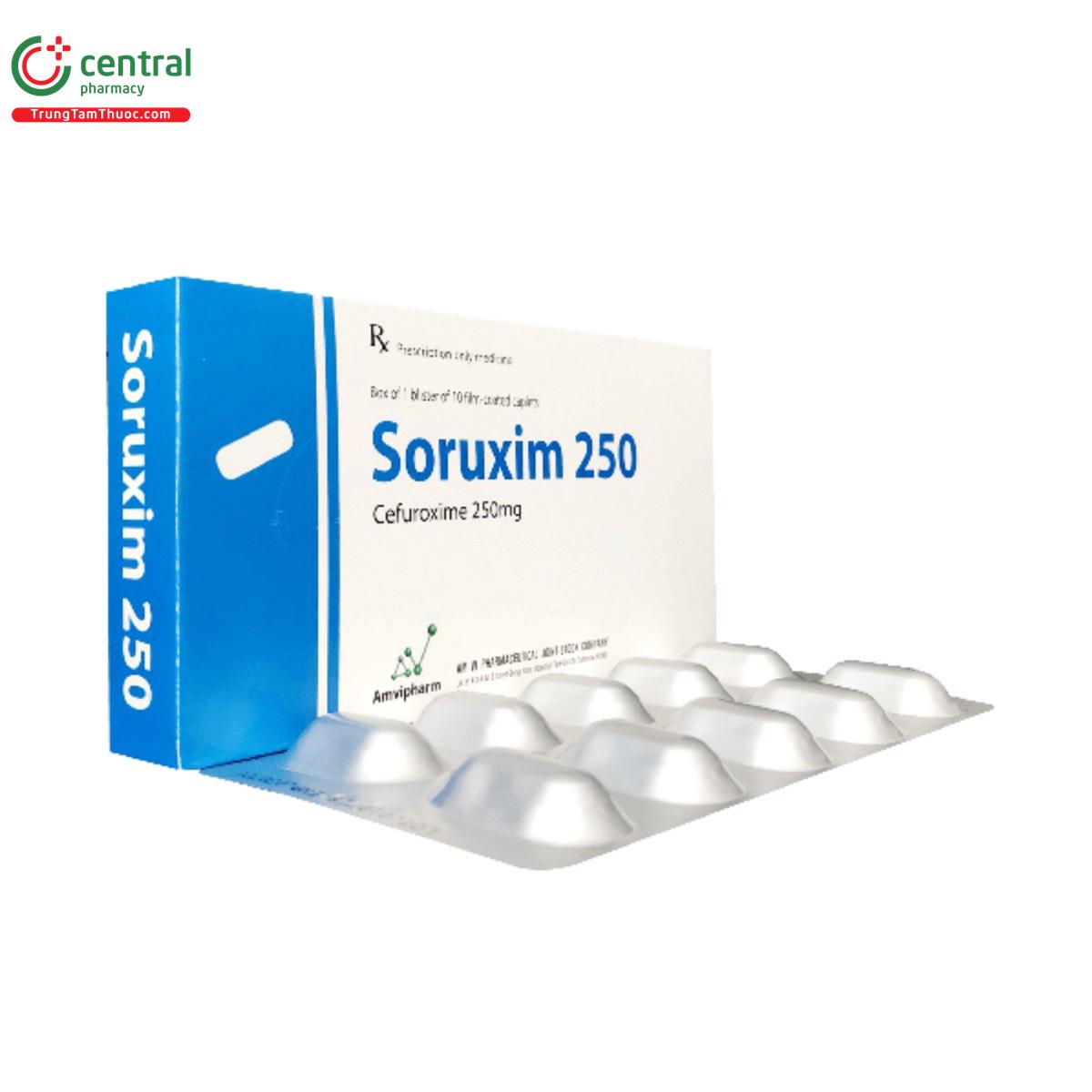 Thuốc Soruxim 250: ĐIều trị nhiễm trùng đường hô hấp trên và dưới