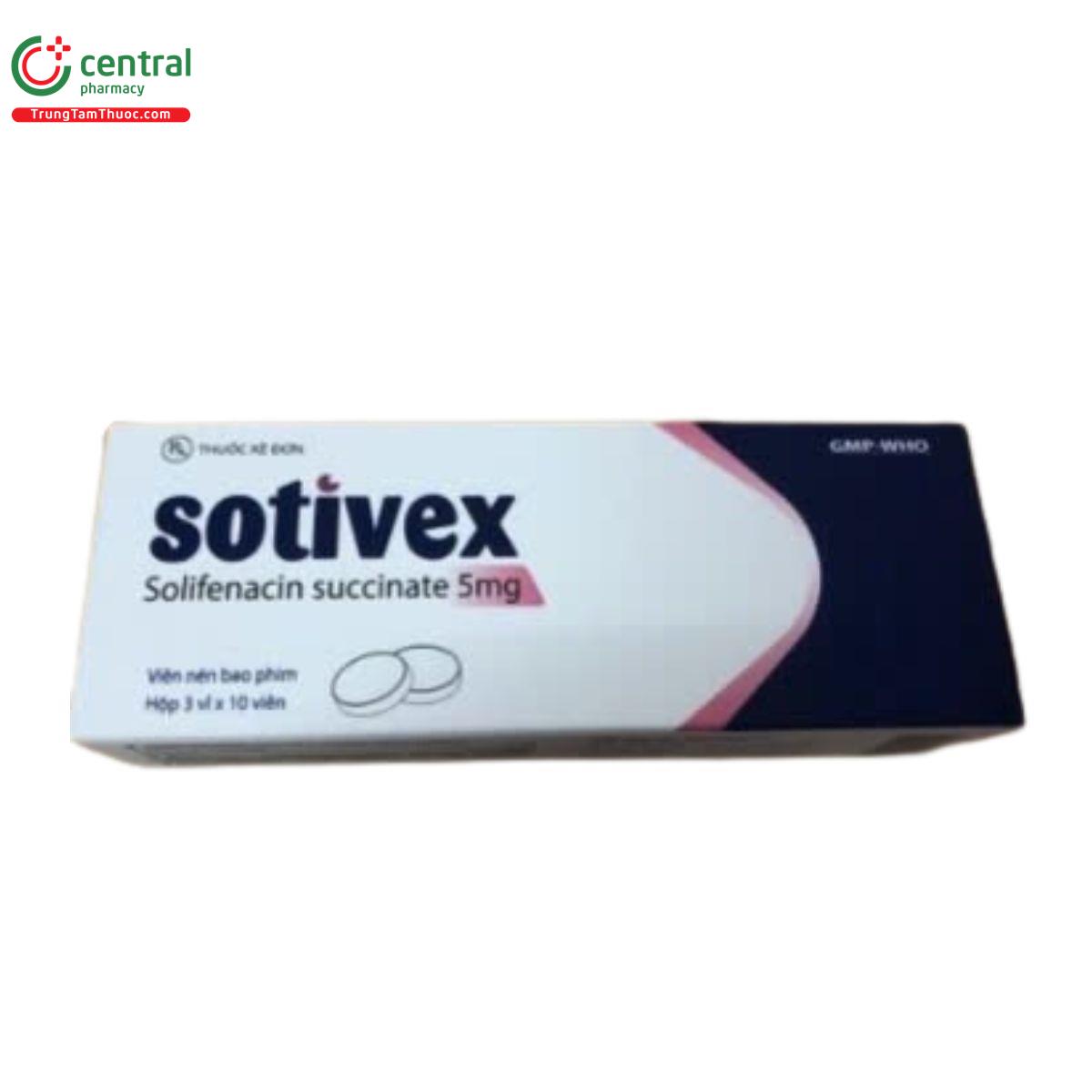 Thuốc Sotivex 5mg - điều trị hội chứng bàng quang tăng hoạt
