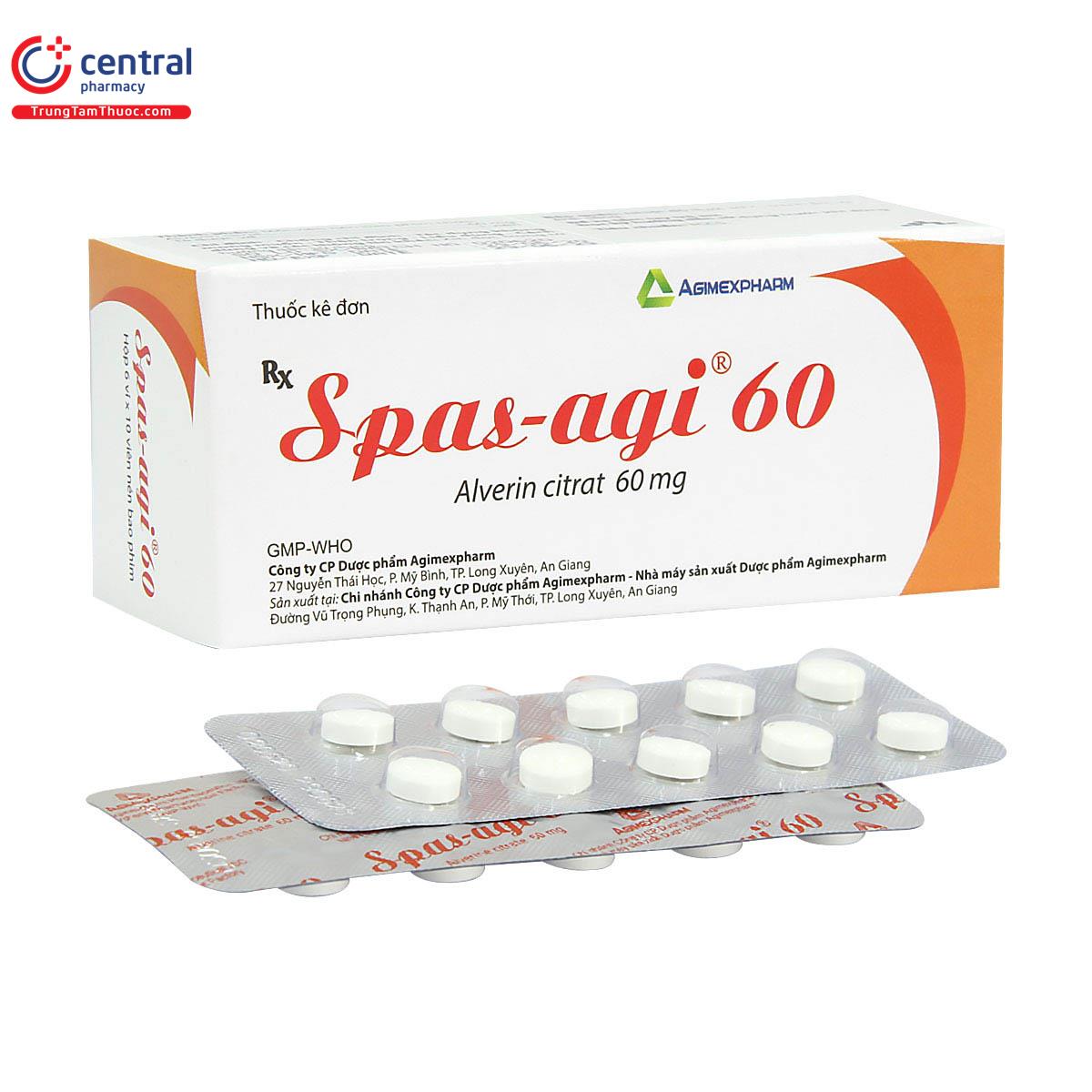 [CHÍNH HÃNG] Thuốc Spas-agi 60 là thuốc gì? Giá bao nhiêu?