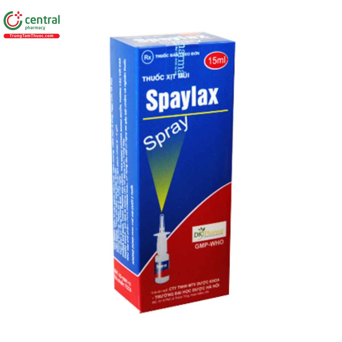 Thuốc xịt mũi Spaylax điều trị viêm mũi, viêm xoang, sung huyết mũi