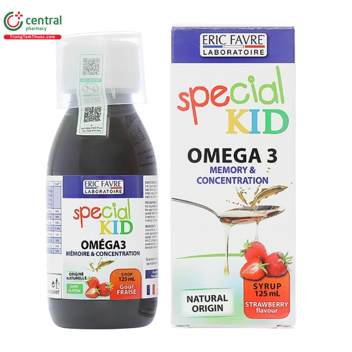 Thuốc Special Kid Omega 3 125ml - Cải thiện trí nhớ và trí tuệ của bé