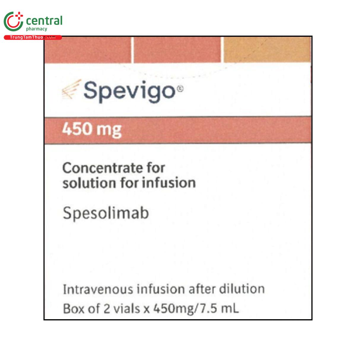 Thuốc Spevigo 450mg điều hòa miễn dịch điều trị vảy nến mụn mủ toàn thân