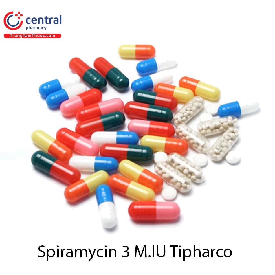 Thuốc Spiramycin 3 M.IU Tipharco - thuốc điều trị nhiễm khuẩn