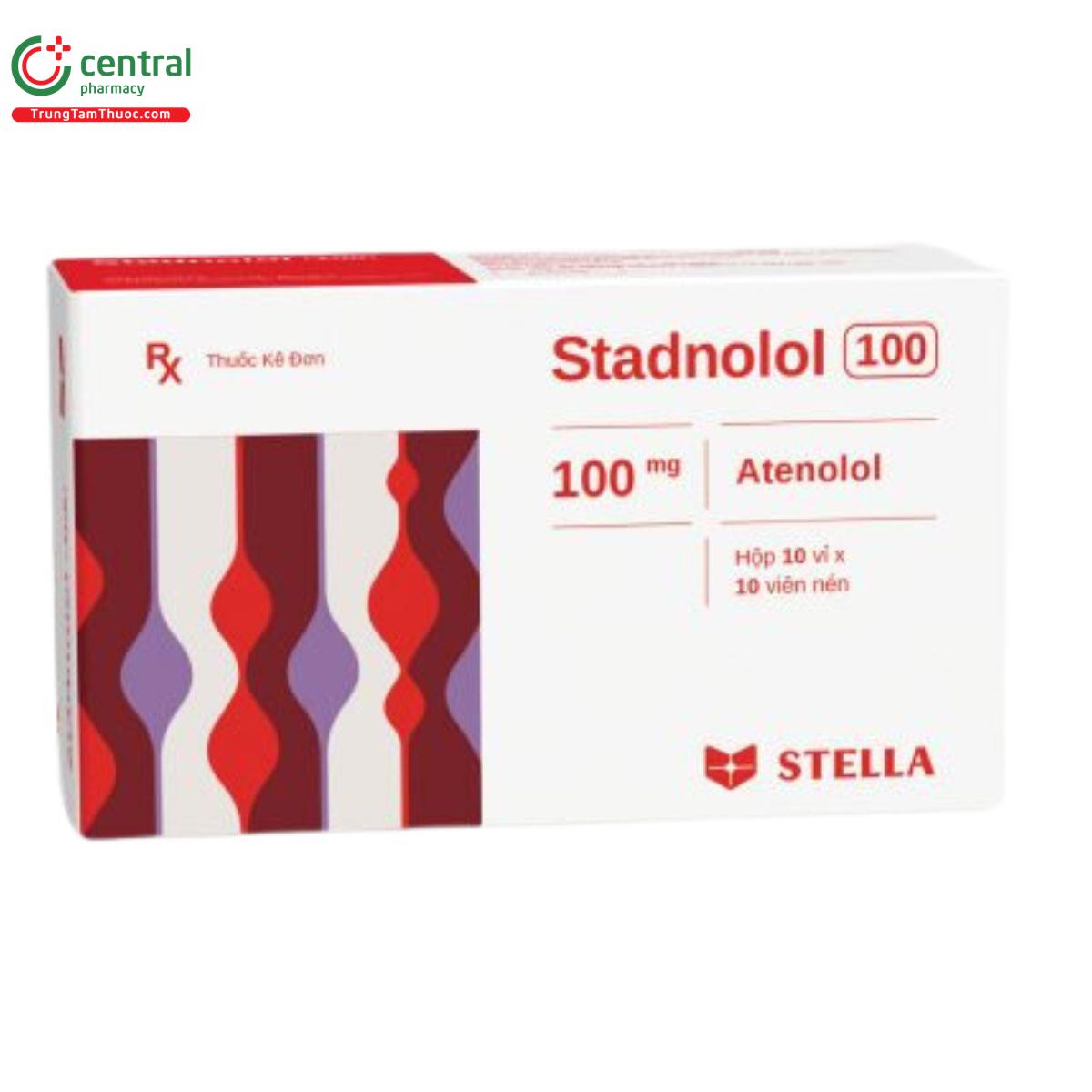 Thuốc Stadnolol 100 Stella điều trị đau thắt ngực, tăng huyết áp