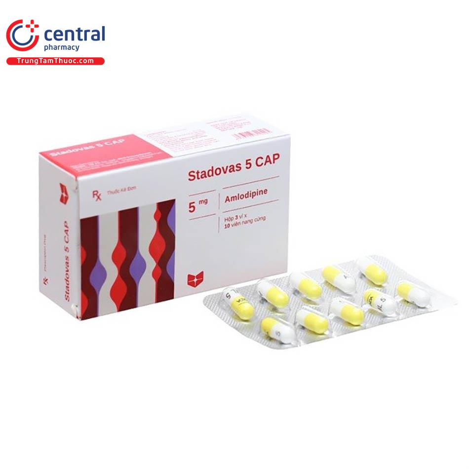 [CHÍNH HÃNG] Thuốc Stadovas 5 CAP Stada điều trị bệnh tăng huyết áp