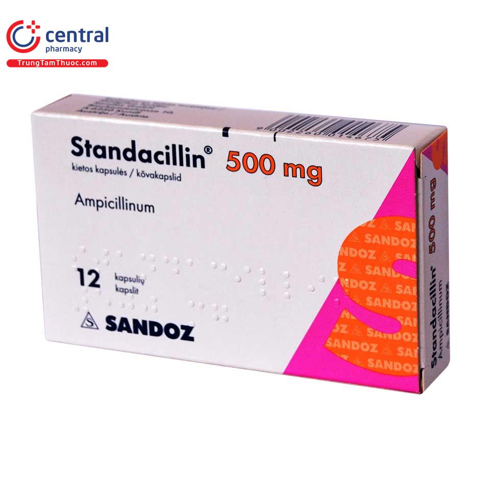 [CHÍNH HÃNG] Thuốc Standacillin 500mg: tác dụng, liều dùng thuốc