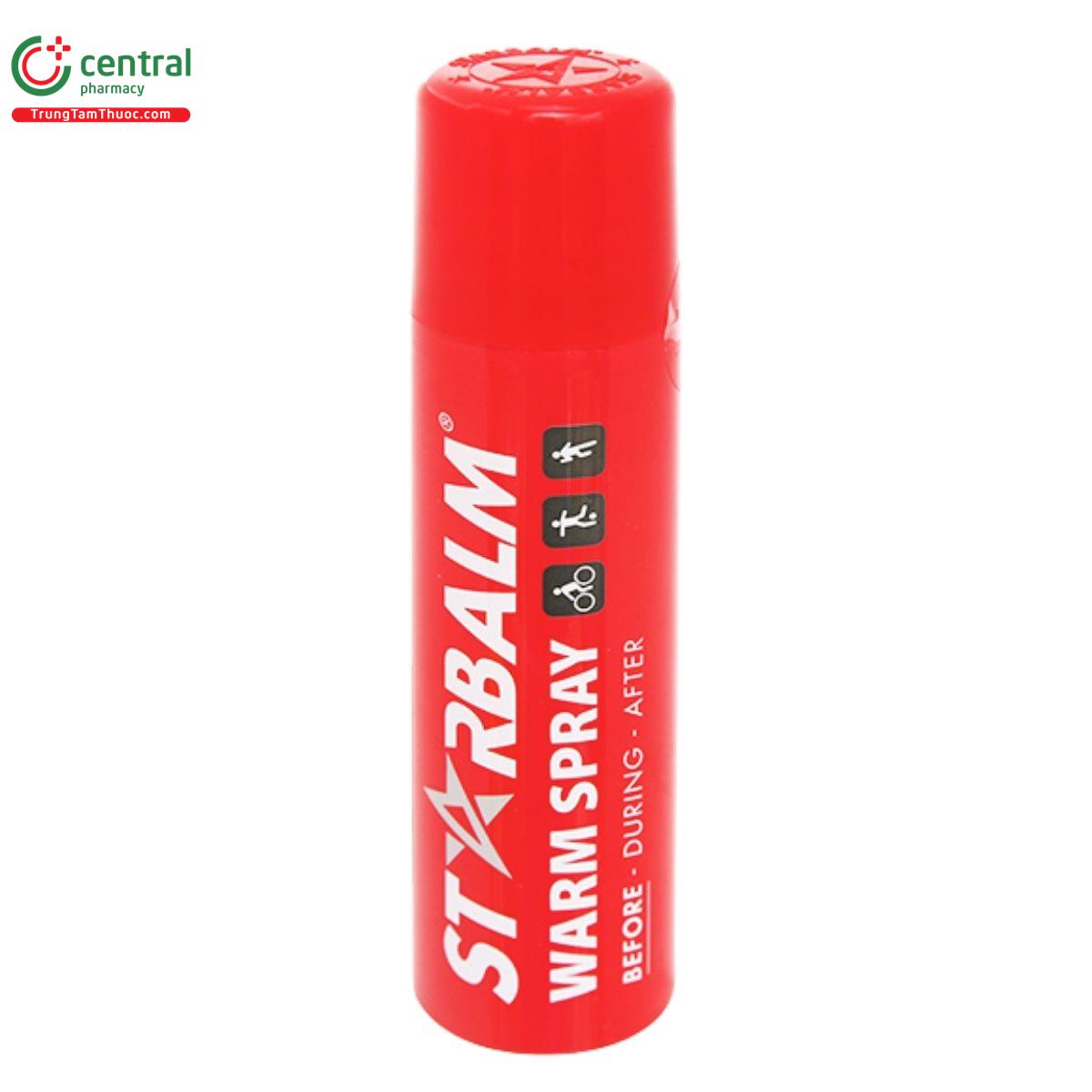 Thuốc xịt nóng Starbalm Warm Spray 150ml làm nóng cơ, hỗ trợ giảm đau