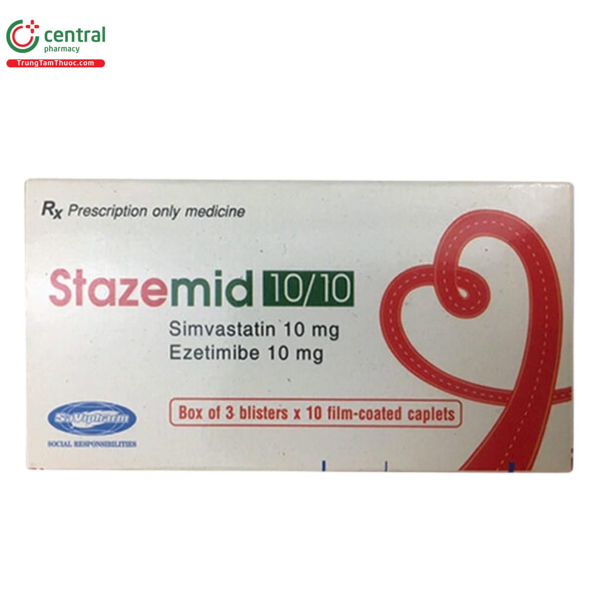 Thuốc hạ lipid máu Stazemid 10/10 - Sự kết hợp hoàn hảo và toàn diện