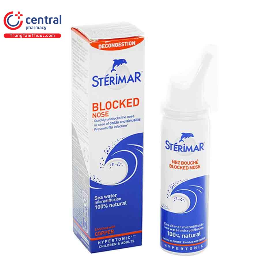 Thuốc Sterimar Blocked Nose 50ml vệ sinh mũi hàng ngày, làm sạch mũi