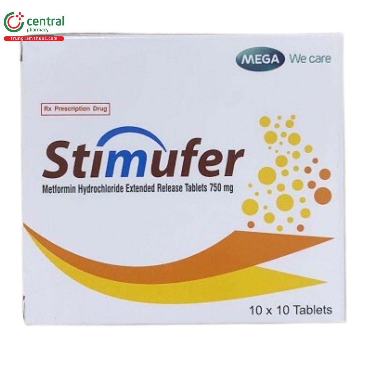 Thuốc Stimufer 750mg điều trị đái tháo đường type 2 ở người lớn