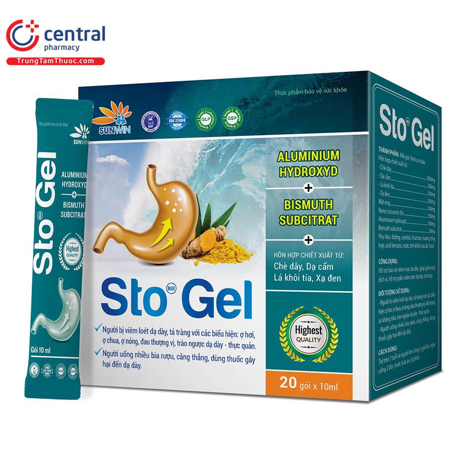 Thuốc Sto Gel bảo vệ niêm mạc dạ dày, giảm viêm loét dạ dày tá tràng