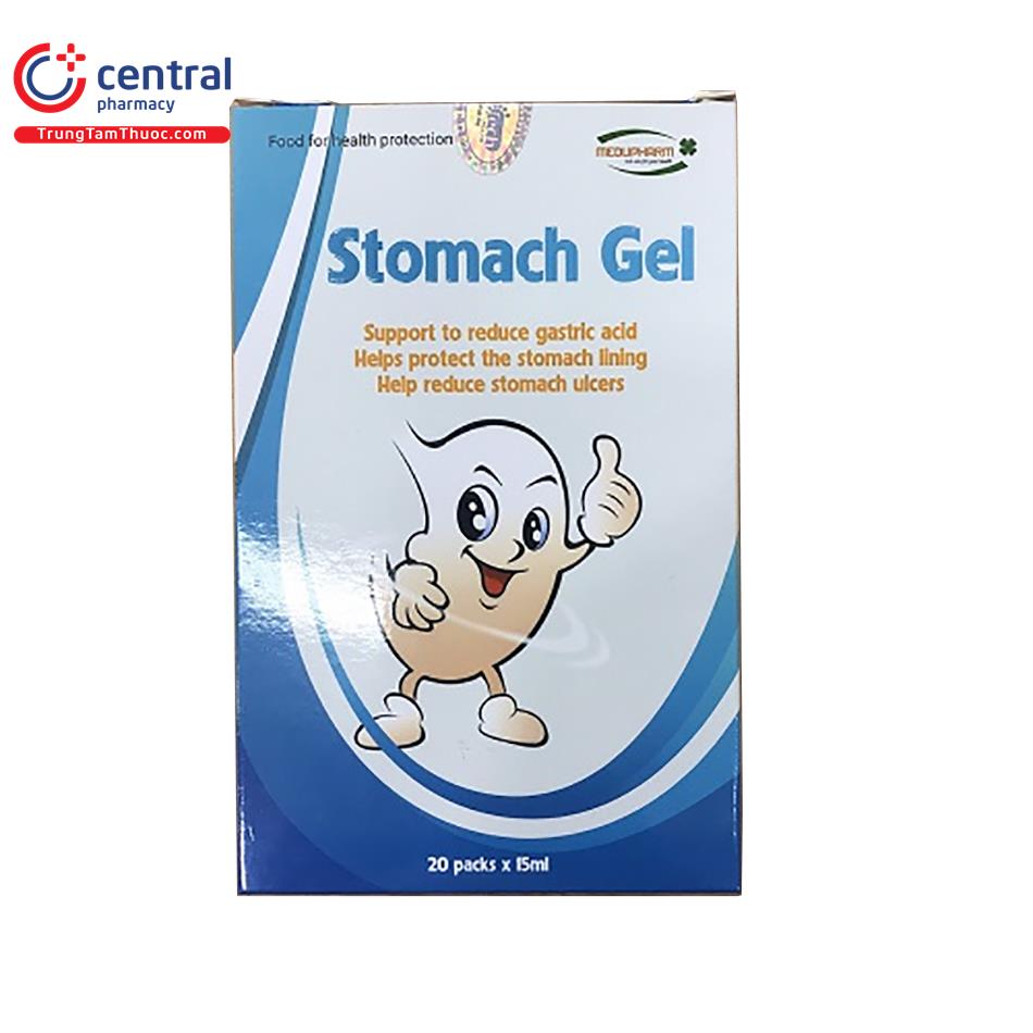 Thuốc Stomach Gel giúp phục hồi và bảo vệ niêm mạc dạ dày