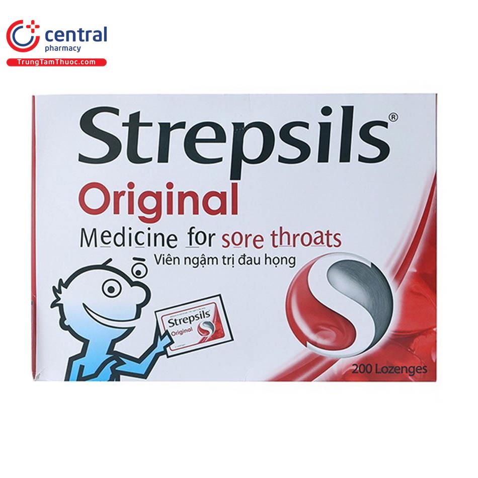 [CHÍNH HÃNG] Thuốc Strepsils Original (Hộp 100 gói) giảm đau họng
