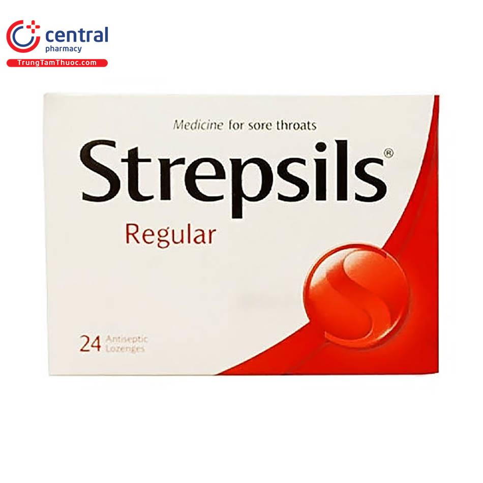 [CHÍNH HÃNG] Thuốc Strepsils Regular (Hộp 24 viên) giảm đau rát họng