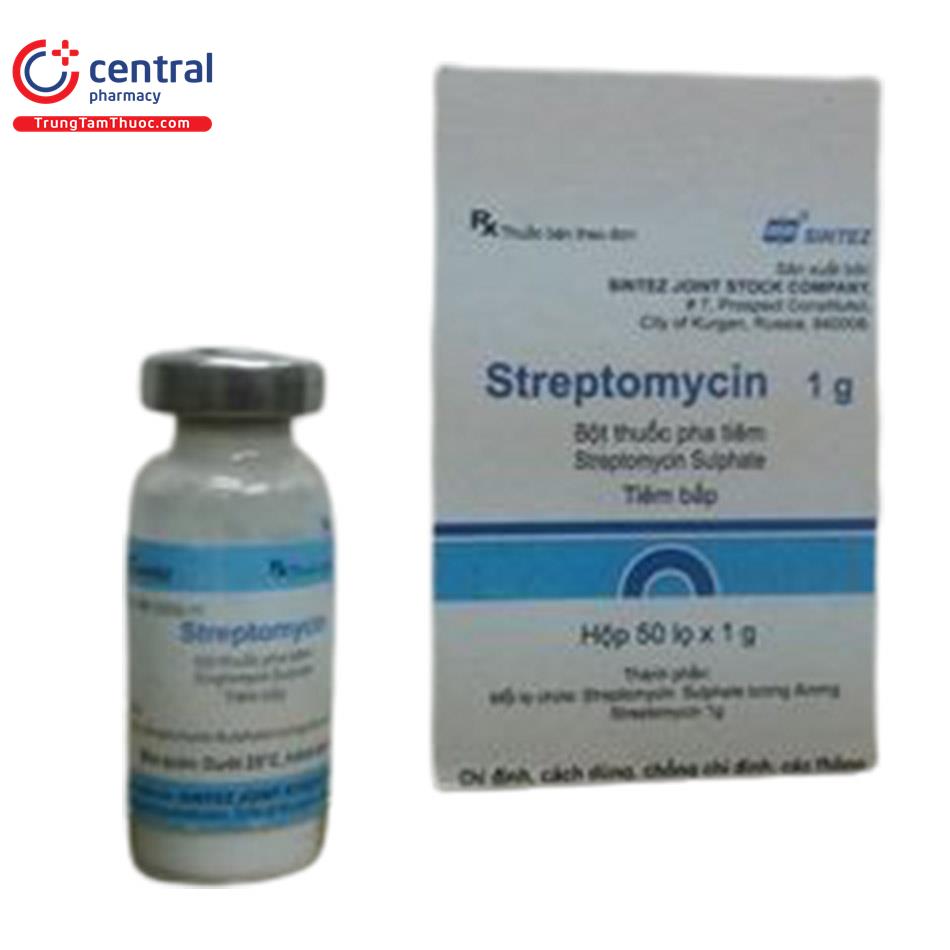 [CHÍNH HÃNG] Thuốc Streptomycin 1g Sintez- Điều trị nhiễm khuẩn