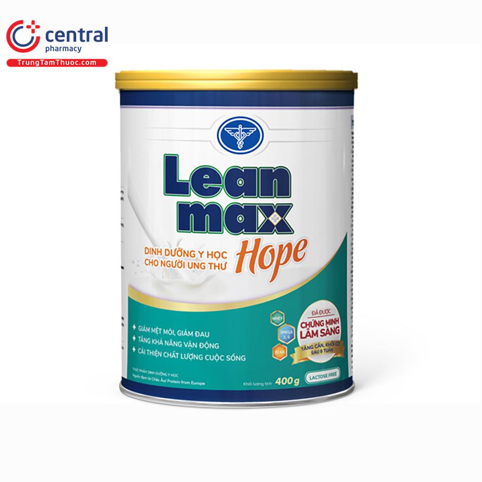 [CHÍNH HÃNG] Sữa bột Lean max Hope cấp dinh dưỡng cho người ung thư