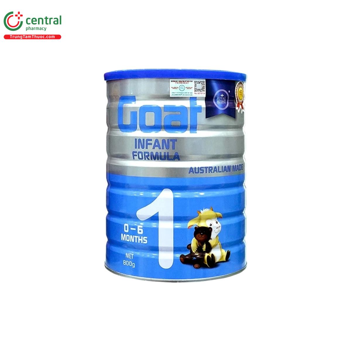 Sữa dê Hoàng gia Úc Goat infant formula 1 (0-6 tháng) giúp bé phát ...