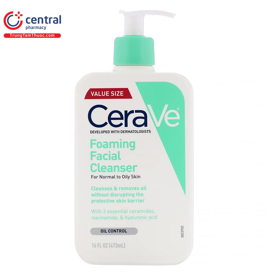 [CHÍNH HÃNG] Sữa rửa mặt CeraVe 473ml cho da dầu mụn và da nhạy cảm