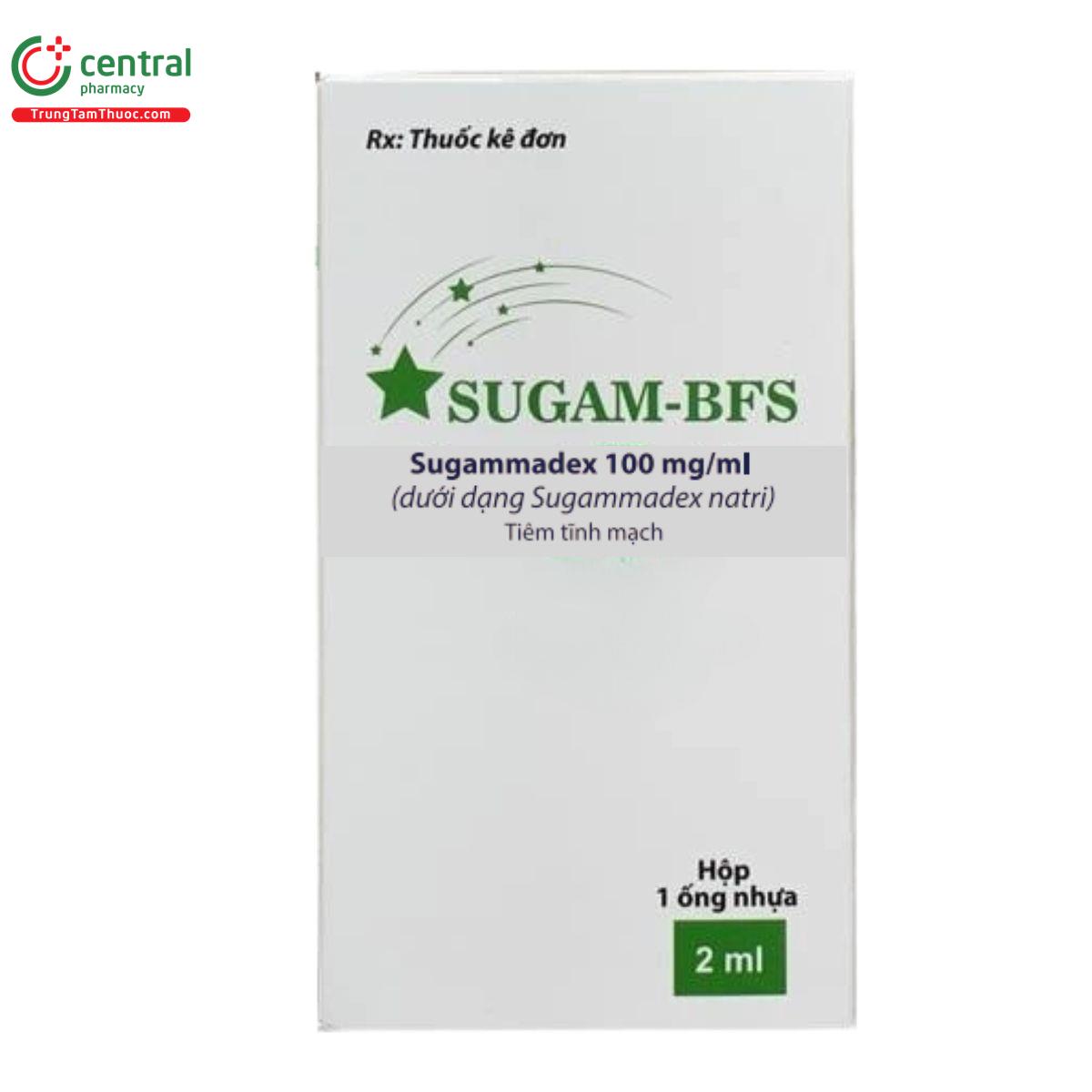 Thuốc Sugam-BFS 100mg/1ml hóa giải phong bế thần kinh cơ mức nhẹ đến nặng