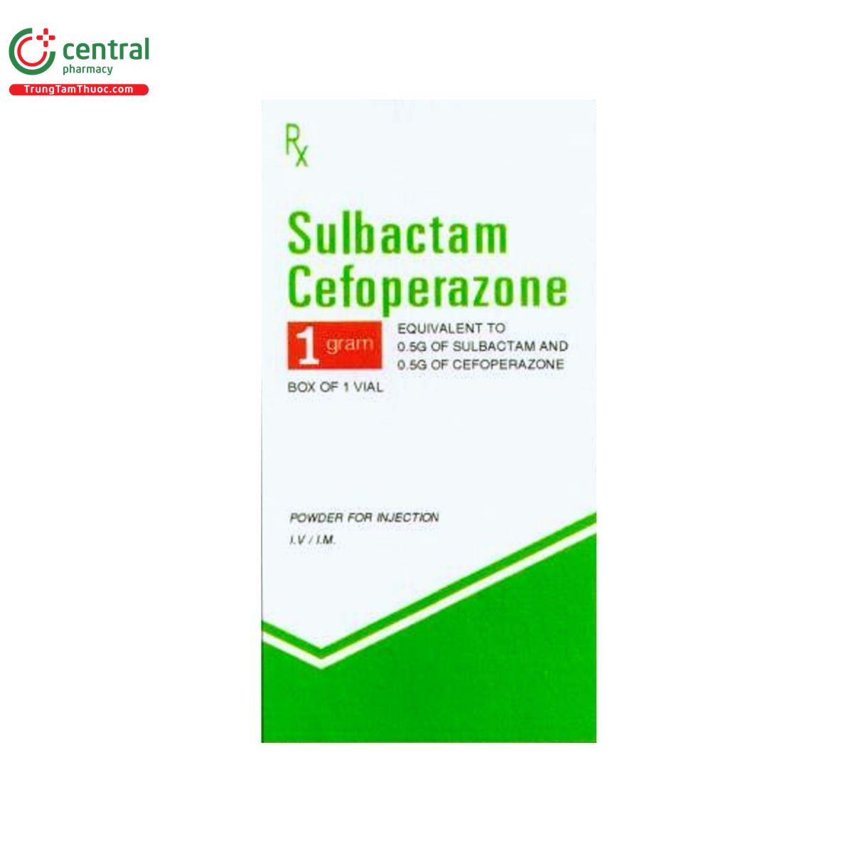 Thuốc Sulbactam-Cefoperazone 1g Farmapex Tranet điều trị nhiễm khuẩn