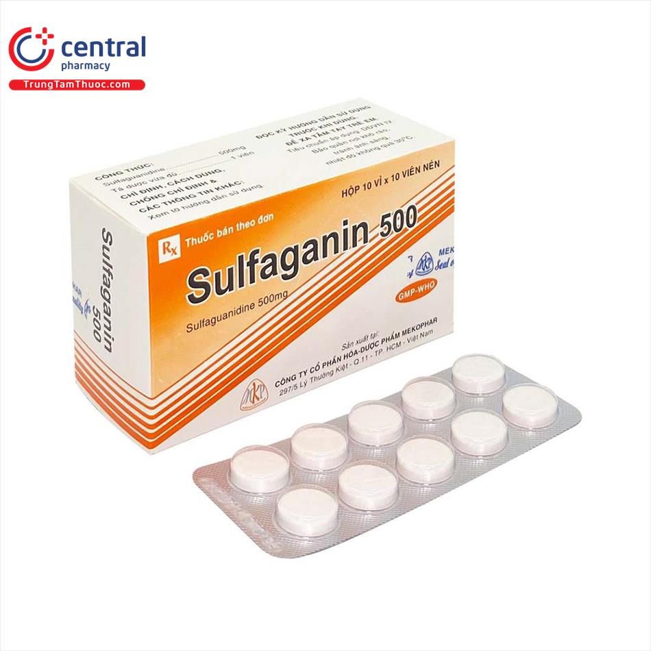 Thuốc Sulfaganin 500 trị viêm dạ dày-ruột: Liều dùng, Cách dùng