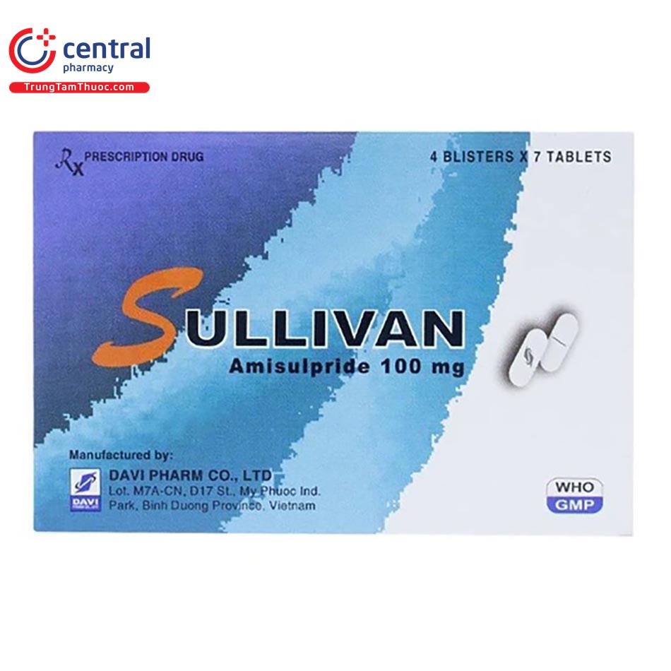 [CHÍNH HÃNG] Thuốc Sullivan 100mg điều trị rối loạn tâm thần