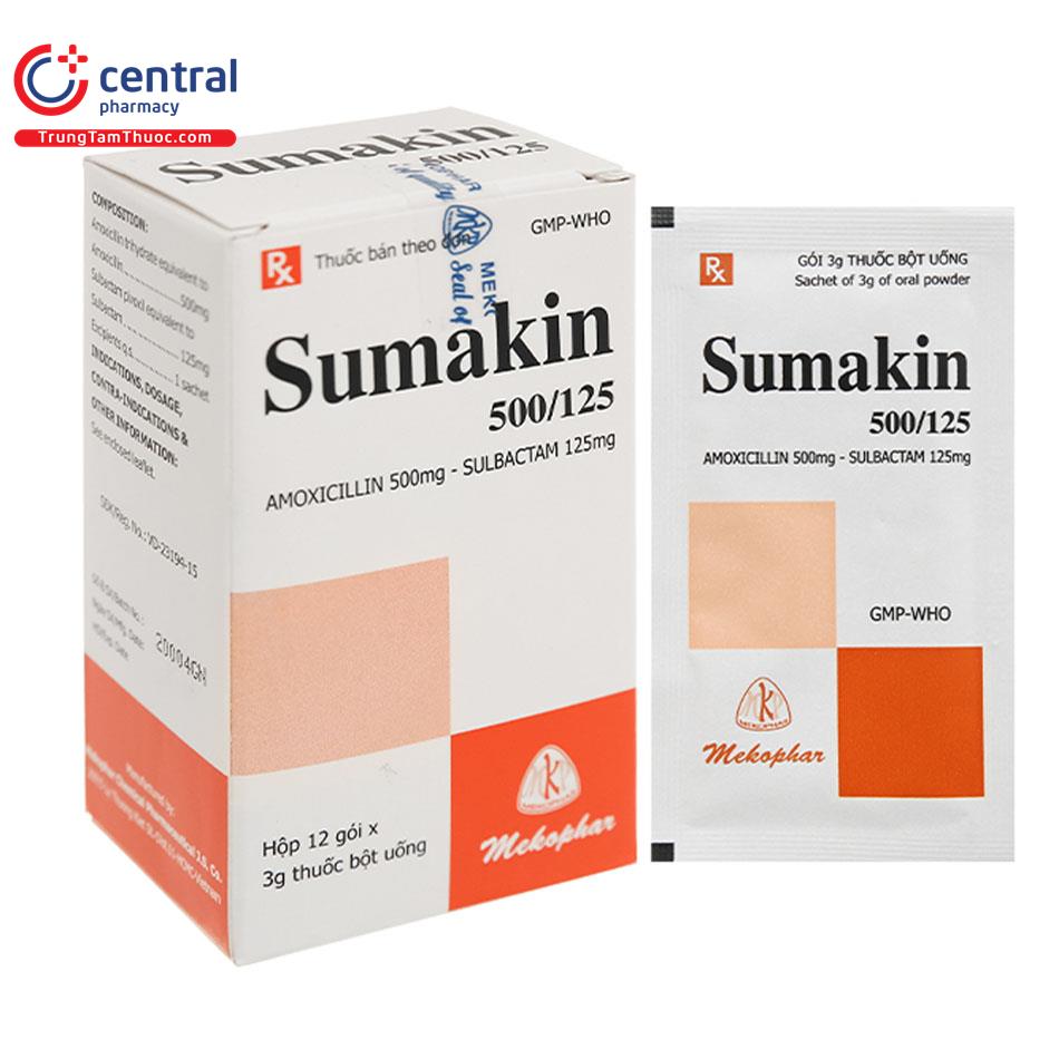 [CHÍNH HÃNG] Thuốc Sumakin 500/125 - điều trị nhiễm khuẩn
