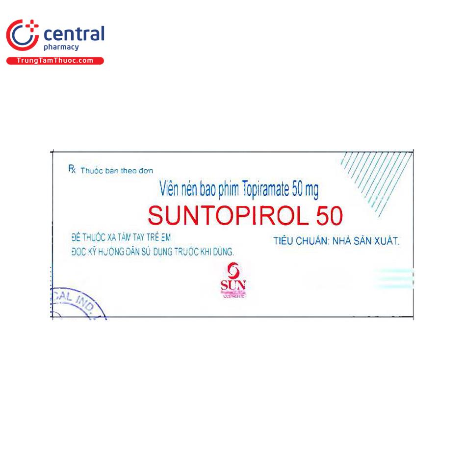 [CHÍNH HÃNG] Thuốc Suntopirol 50 hiệu quả trong điều trị động kinh
