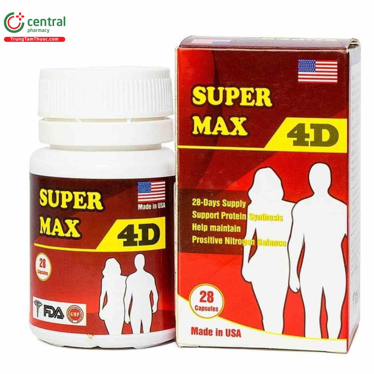 Thuốc Super Max 4D bổ sung dinh dưỡng, giúp người gầy tăng cân