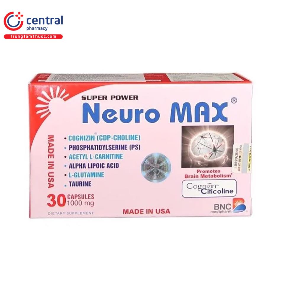 [CHÍNH HÃNG] Viên uống bổ não Super Power Neuro Max