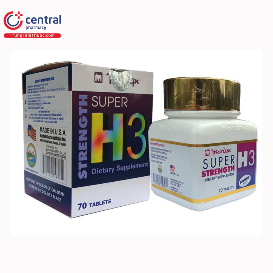 [CHÍNH HÃNG] Thuốc Super Strength H3 tăng cường cải thiện sức khỏe