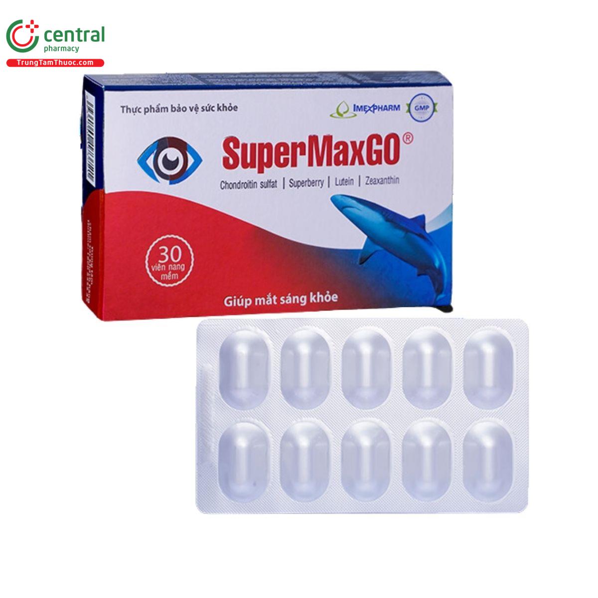 Viên uống SuperMaxGO bổ sung dưỡng chất cho mắt sáng khỏe