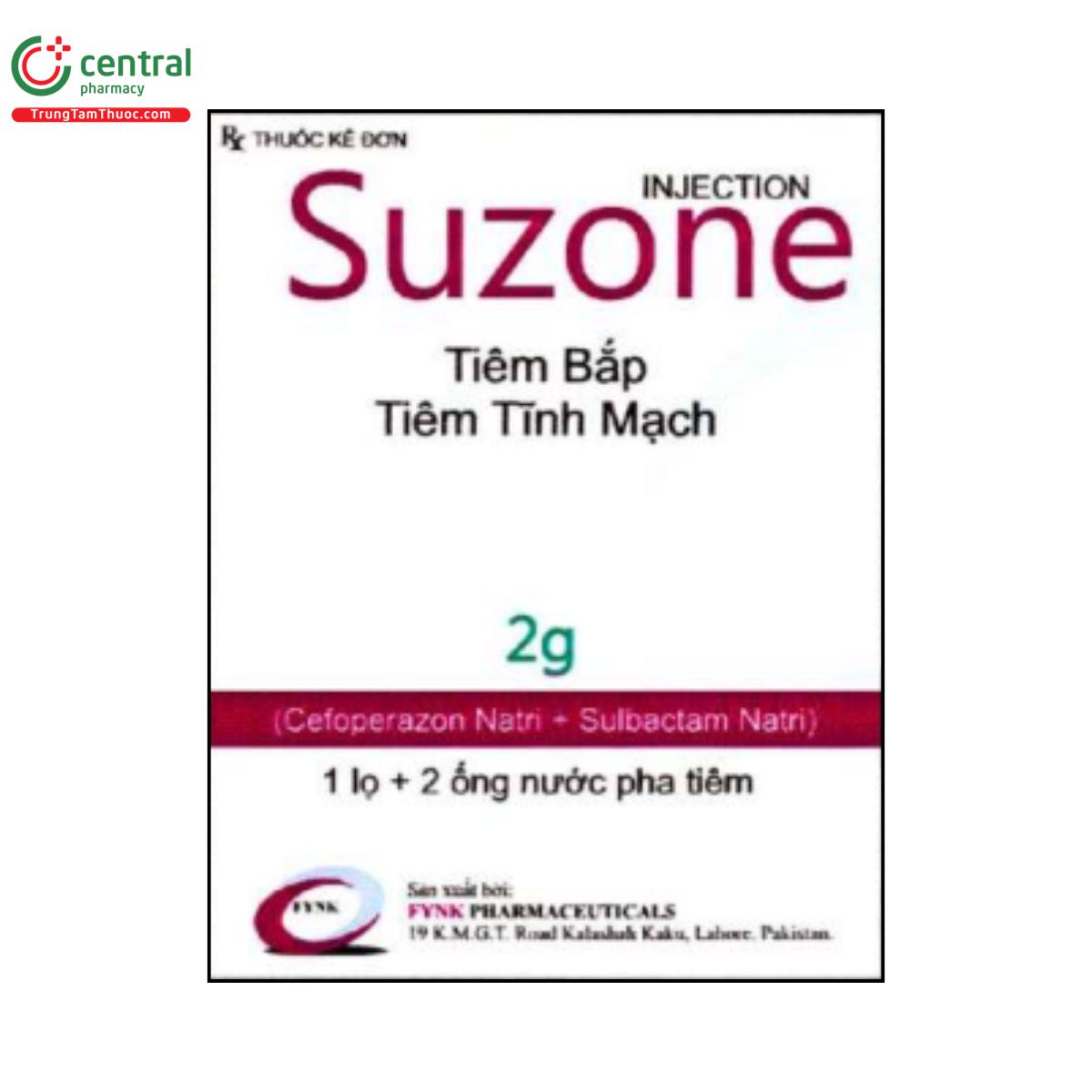 Thuốc Suzone Injection điều trị nhiễm trùng đường hô hấp dưới và trên