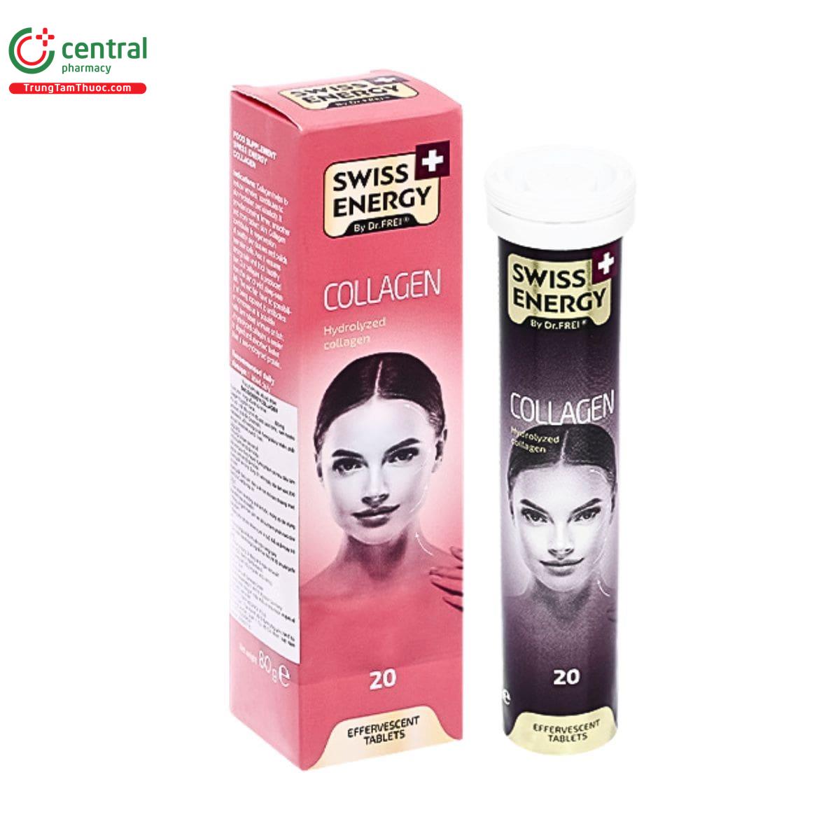 Viên sủi Swiss Energy Collagen - Cải thiện độ đàn hồi, ngừa lão hóa da