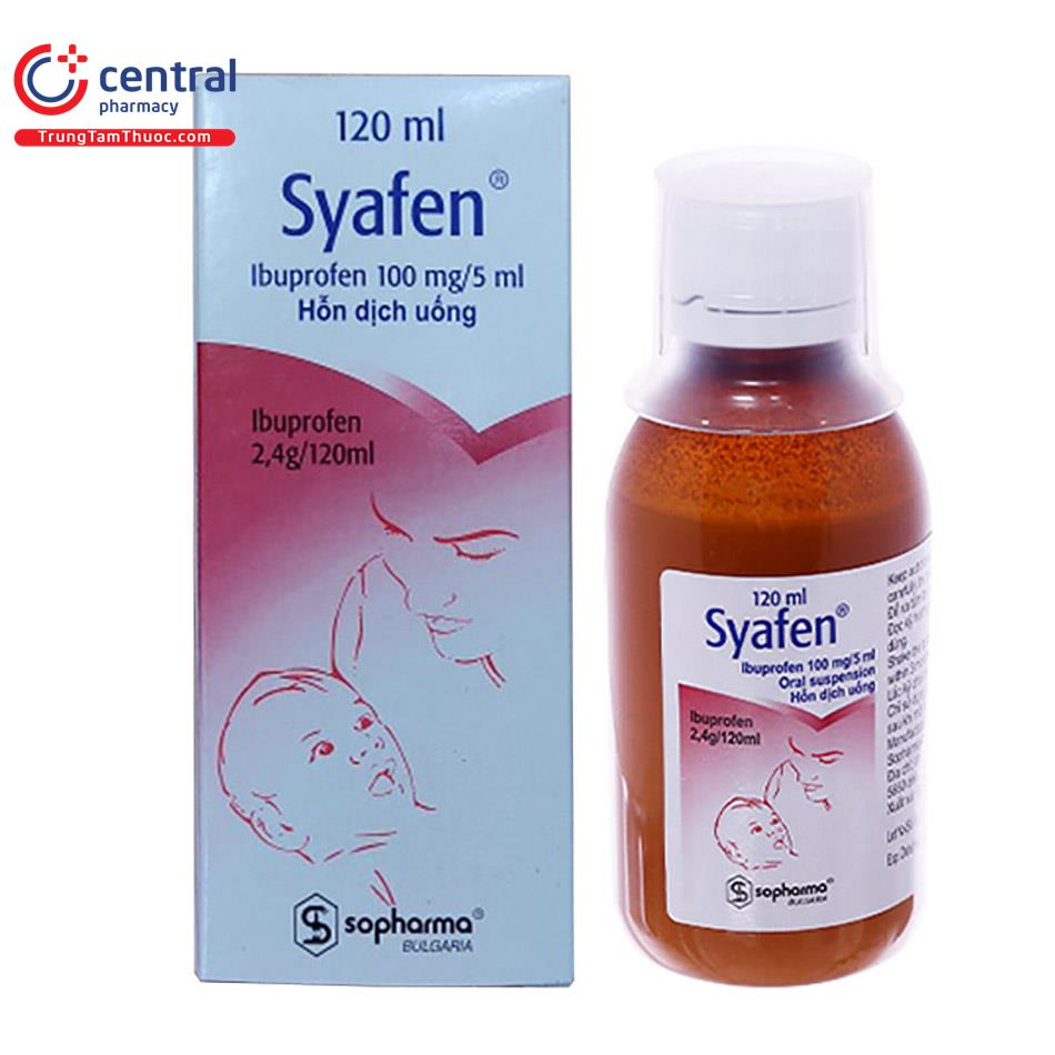 [CHÍNH HÃNG] Thuốc Syafen 10mg/5ml - Giảm đau hạ sốt cho trẻ em