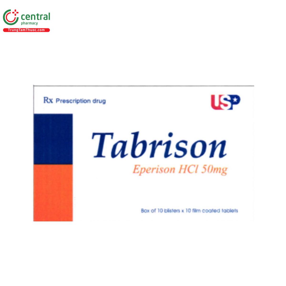 Thuốc Tabrison 50mg Eperison điều trị triệu chứng tăng trương lực cơ