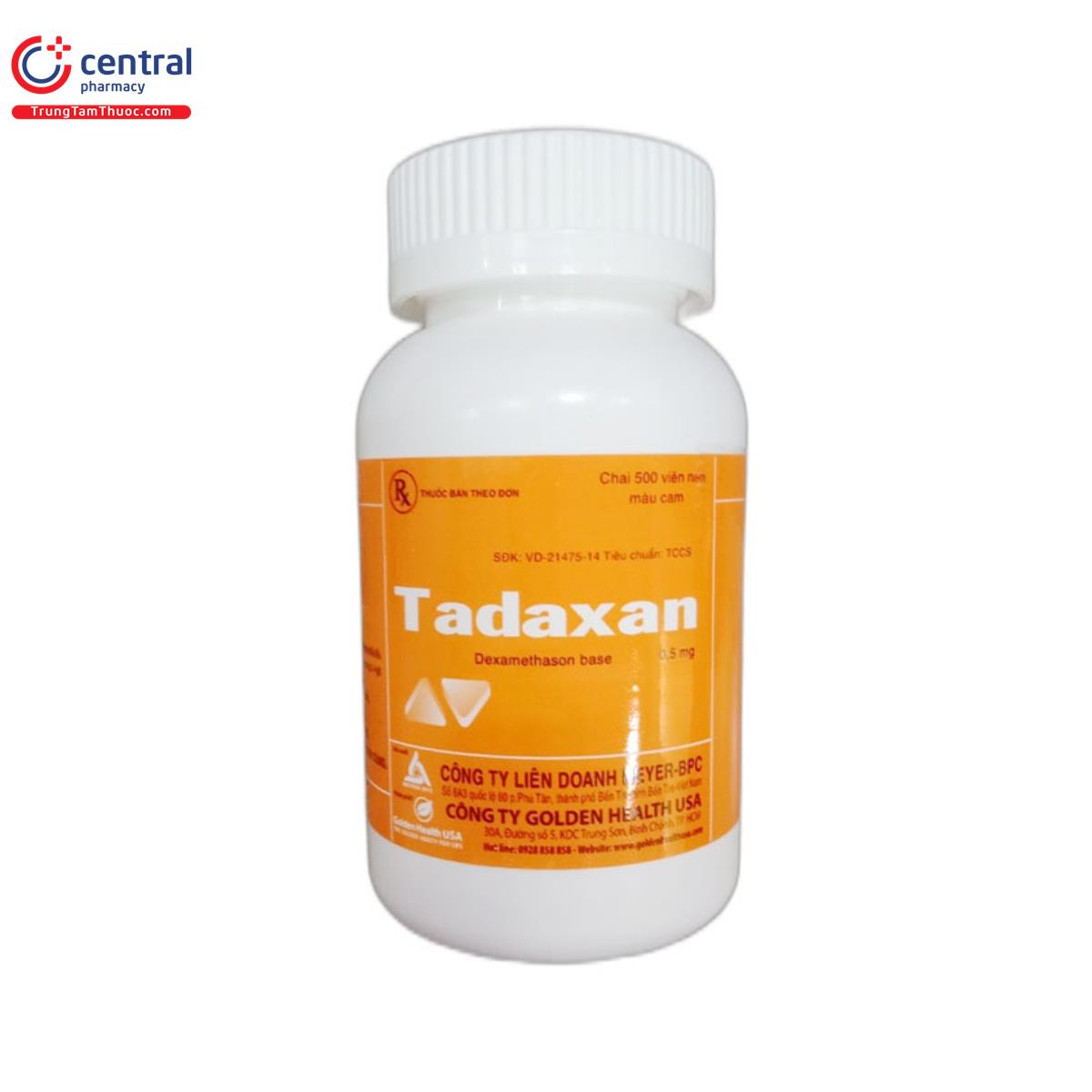 Thuốc Tadaxan (viên nén màu cam) điều trị tình trạng dị ứng trầm trọng
