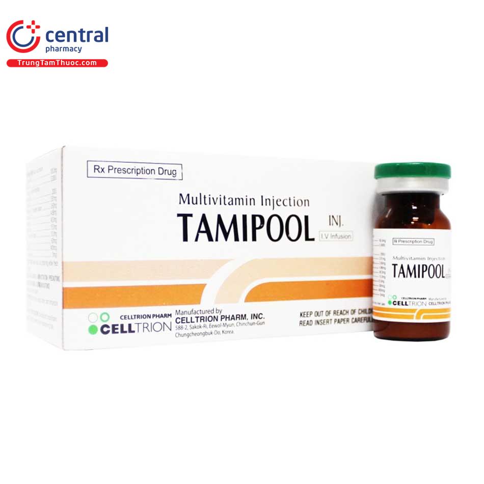 Thuốc tiêm Tamipool bổ sung vitamin, khoáng chất cho cơ thể