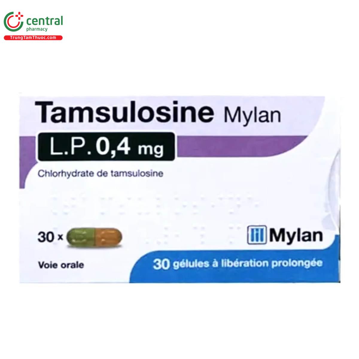 Thuốc Tamsulosine 0.4mg Mylan trị tăng sản tiền liệt tuyến lành tính