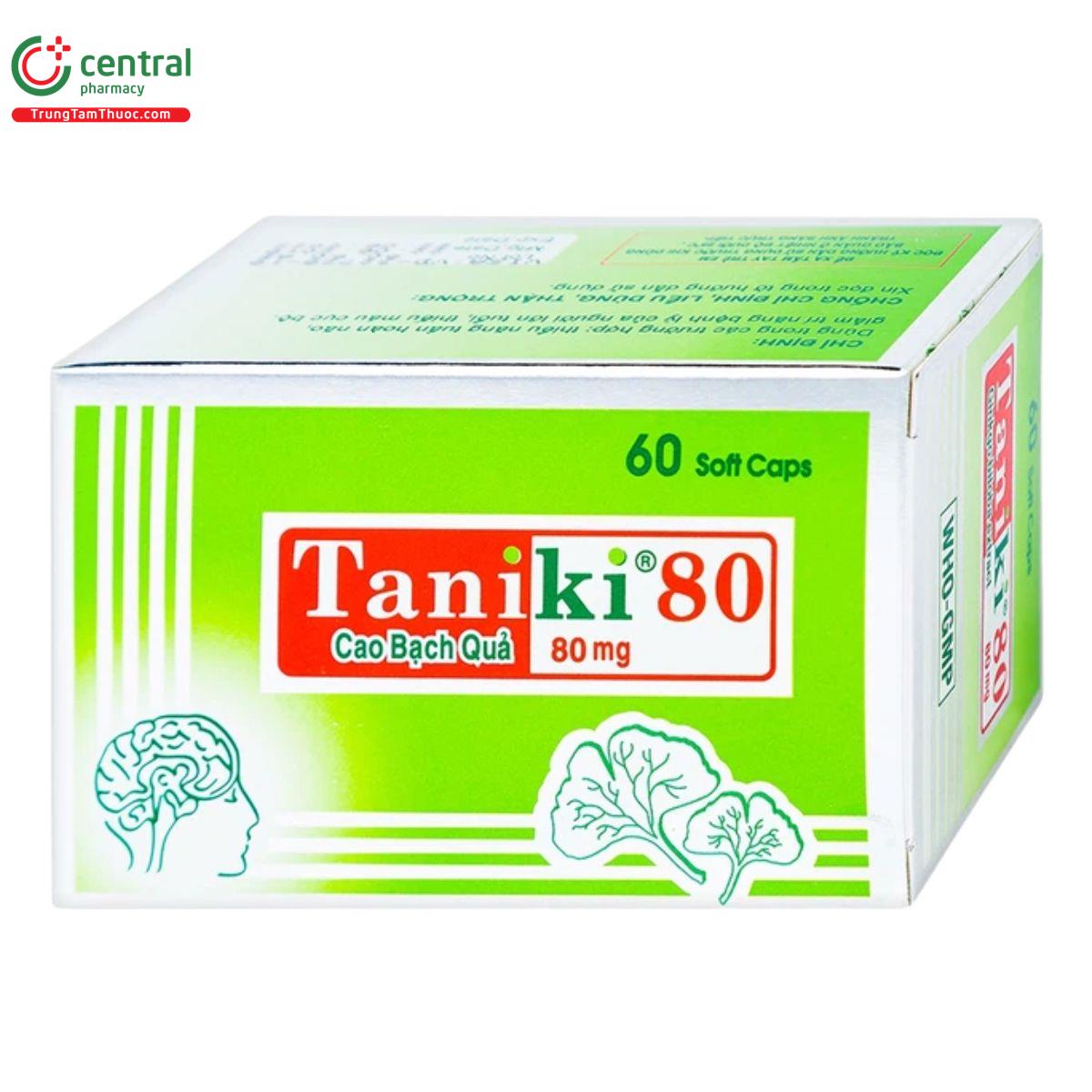 Thuốc Taniki 80 cải thiện tình trạng chóng mặt, nhức đầu, suy giảm trí nhớ