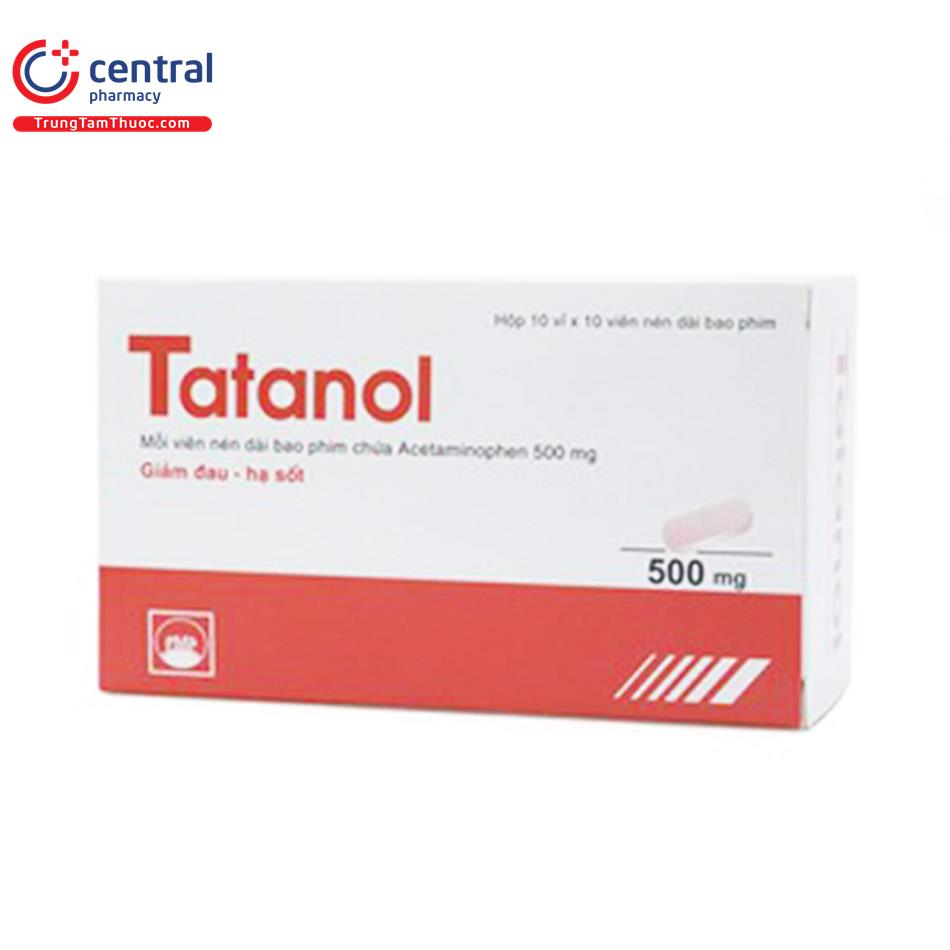 [CHÍNH HÃNG] Thuốc Tatanol 500mg: Giảm đau hạ sốt hiệu quả