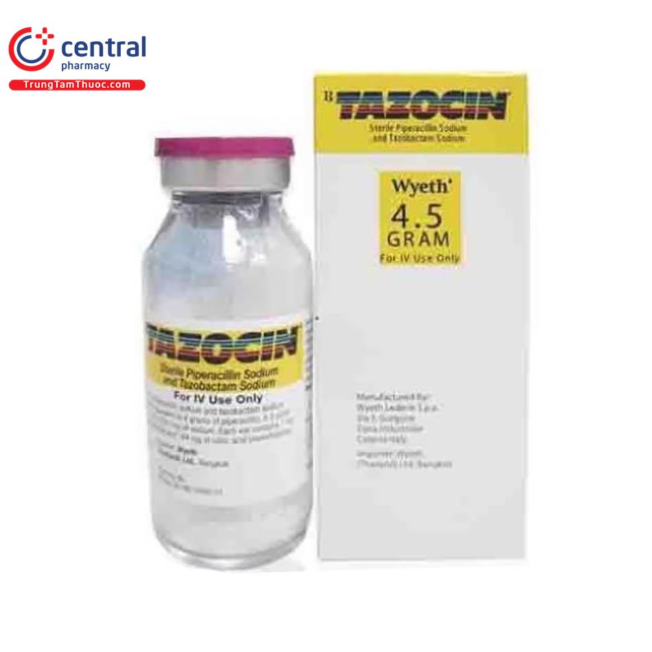 [CHÍNH HÃNG] Thuốc Tazocin 4.5g trị nhiễm trùng đa khuẩn