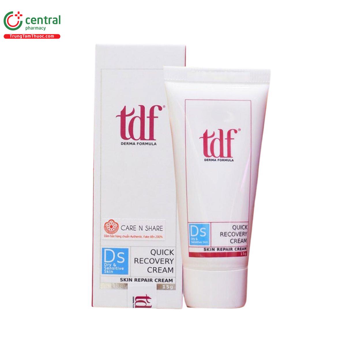 TDF Quick Recovery Cream 15g kem dưỡng phụ hồi, tái tạo da