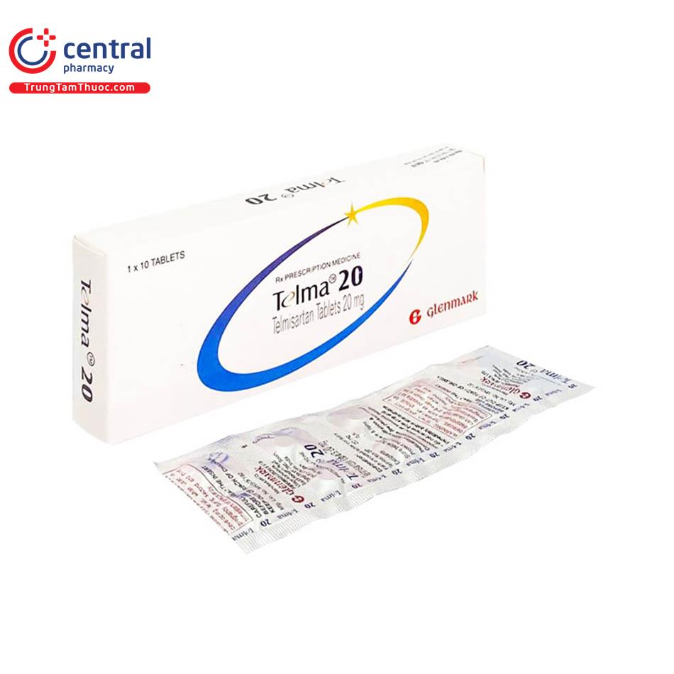 [CHÍNH HÃNG] Thuốc Telma 20 điều trị các bệnh tim mạch