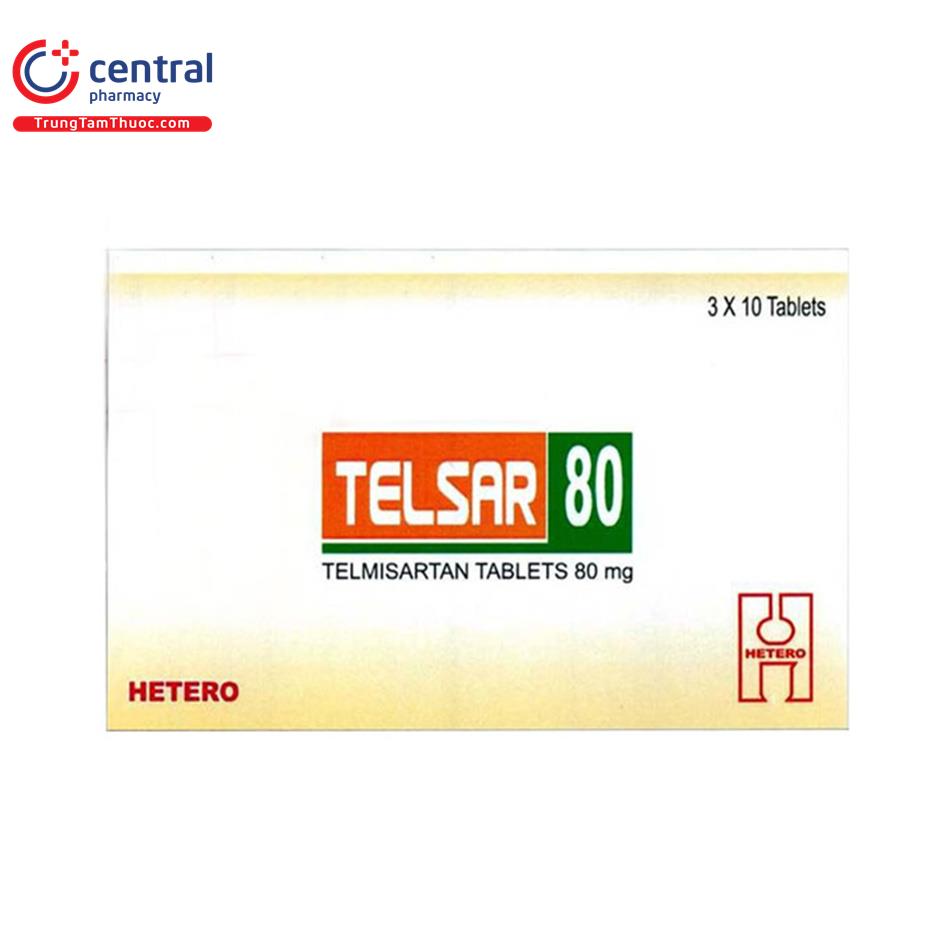 [CHÍNH HÃNG] Thuốc Telsar 80mg - Điều trị tăng huyết áp
