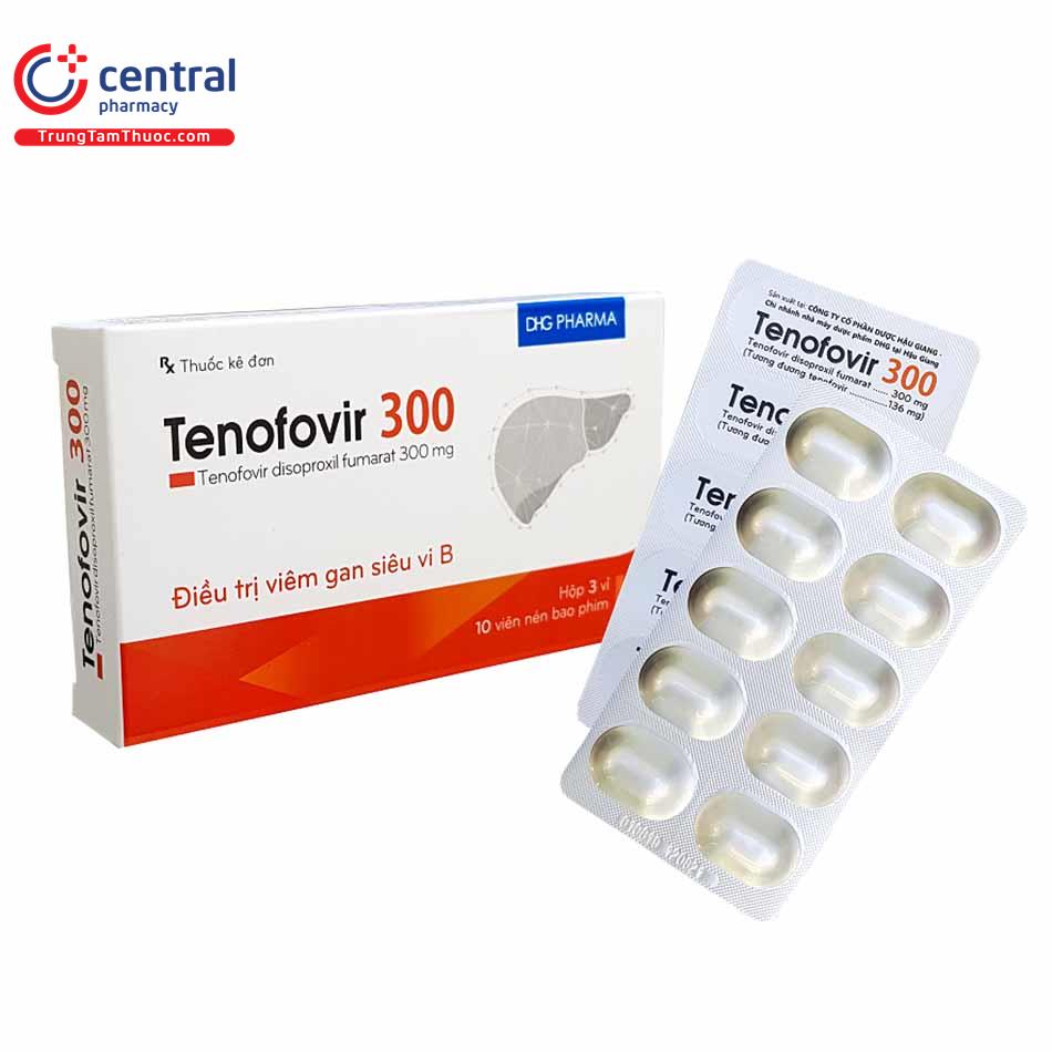 Thuốc Tenofovir 300 DHG: Tác dụng - Chỉ định, cách dùng